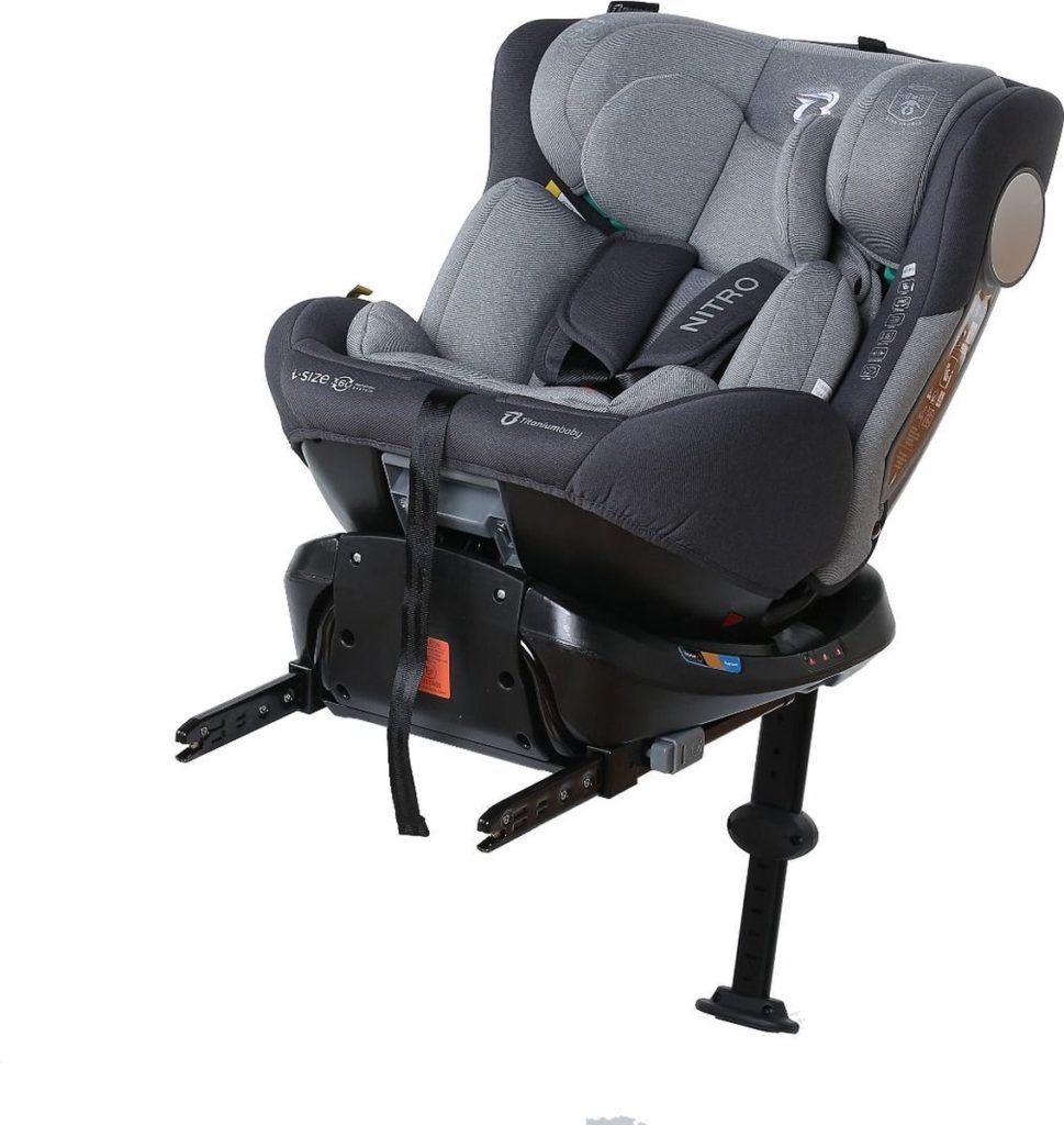 Autostoel Titanium Baby Nitro i-Size 360° 0-1-2-3 Isofix Rotation Grey ...